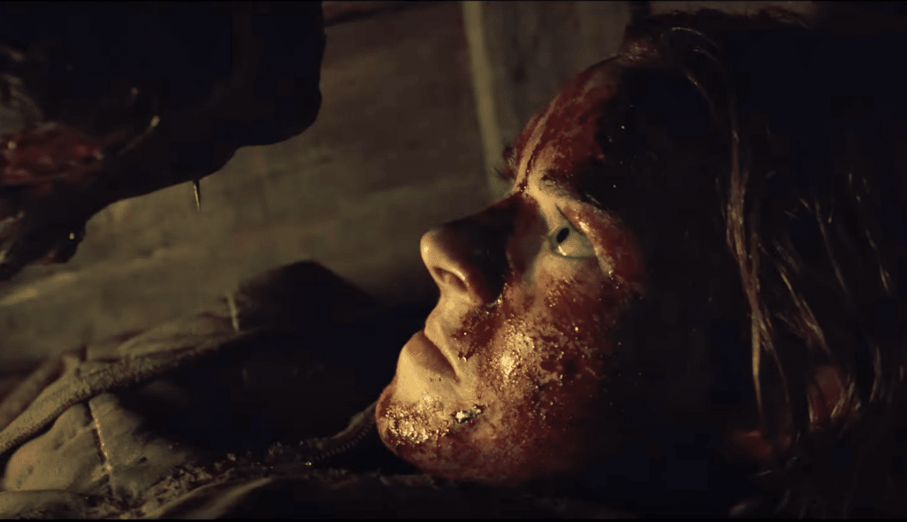 Samara Weaving Meets A Bloody Beast In New AZRAEL Trailer