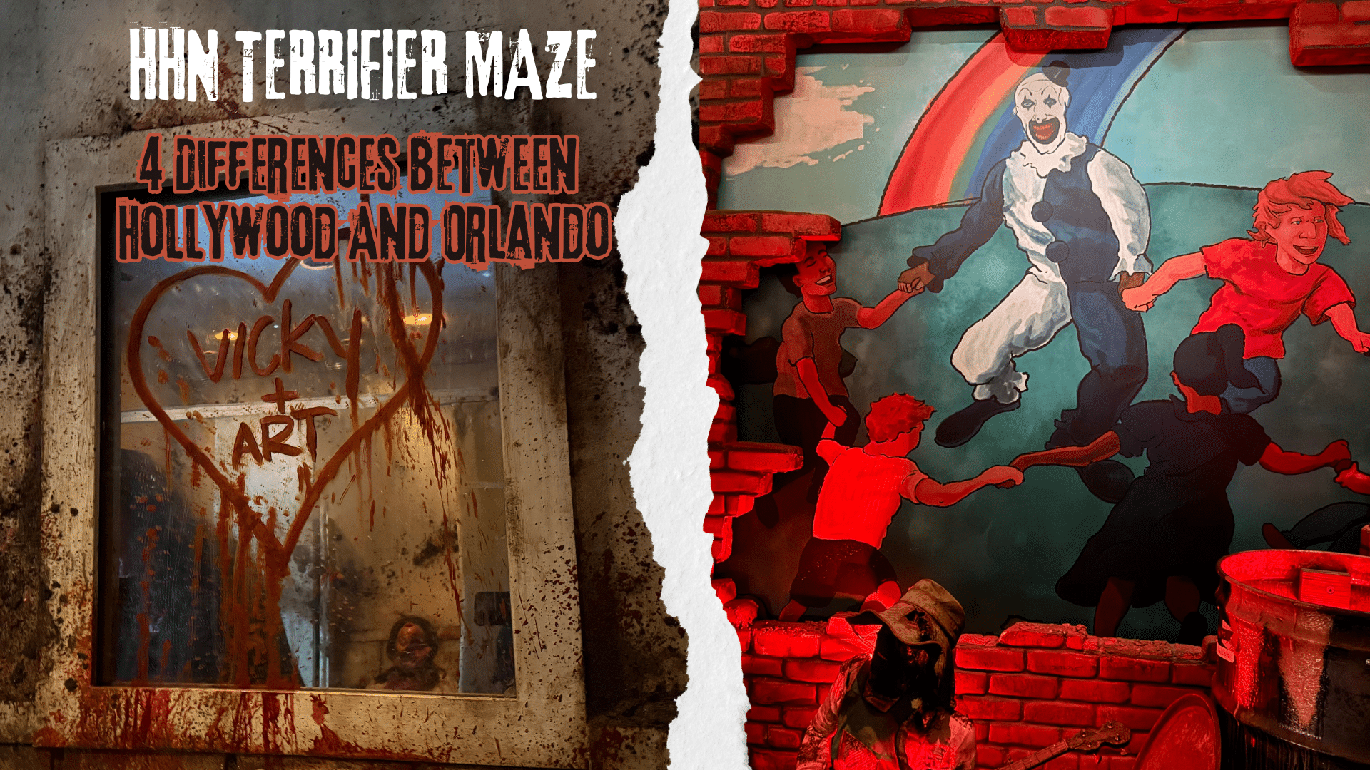 4 Differences Between Universal HHN TERRIFIER House In Hollywood And ...